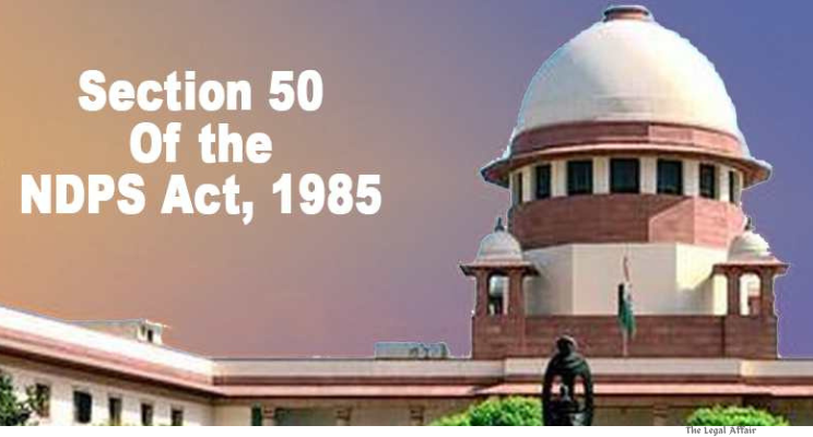 Supreme Court Clarifies Scope of Section 50 of NDPS Act: Personal ...